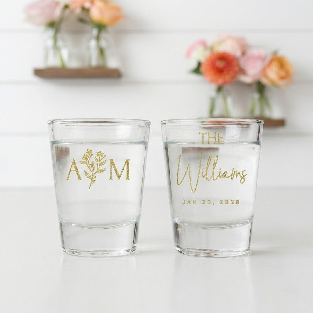 Wedding Shot Glasses | Pretty Robes – PrettyRobes.com