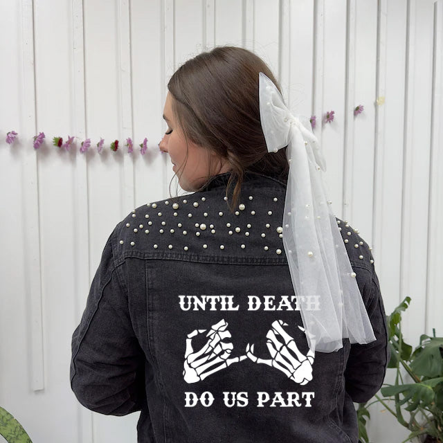 Till Death Denim Jacket – Edgy Bridal Statement for Bold Brides ...
