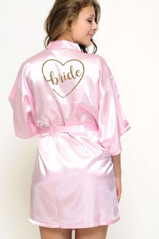 Bride Bridal Robe, Bride Heart Style Robe Exclusively at Pretty Robes ...