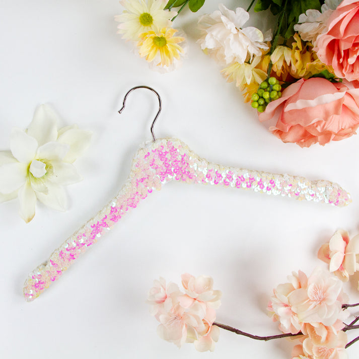 Light Pink Sequin Hanger – PrettyRobes.com