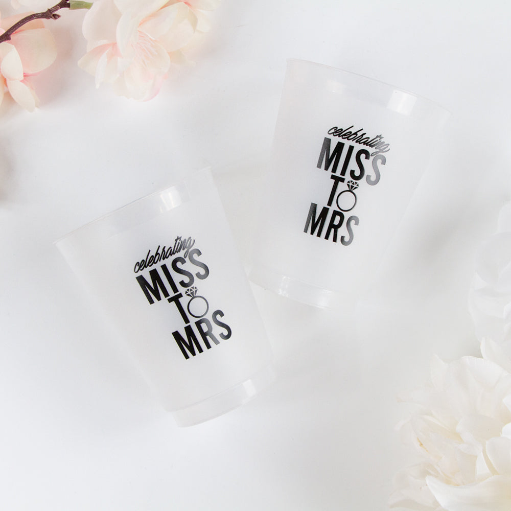 Celebrating Miss to Mrs Frosted Cups – PrettyRobes.com