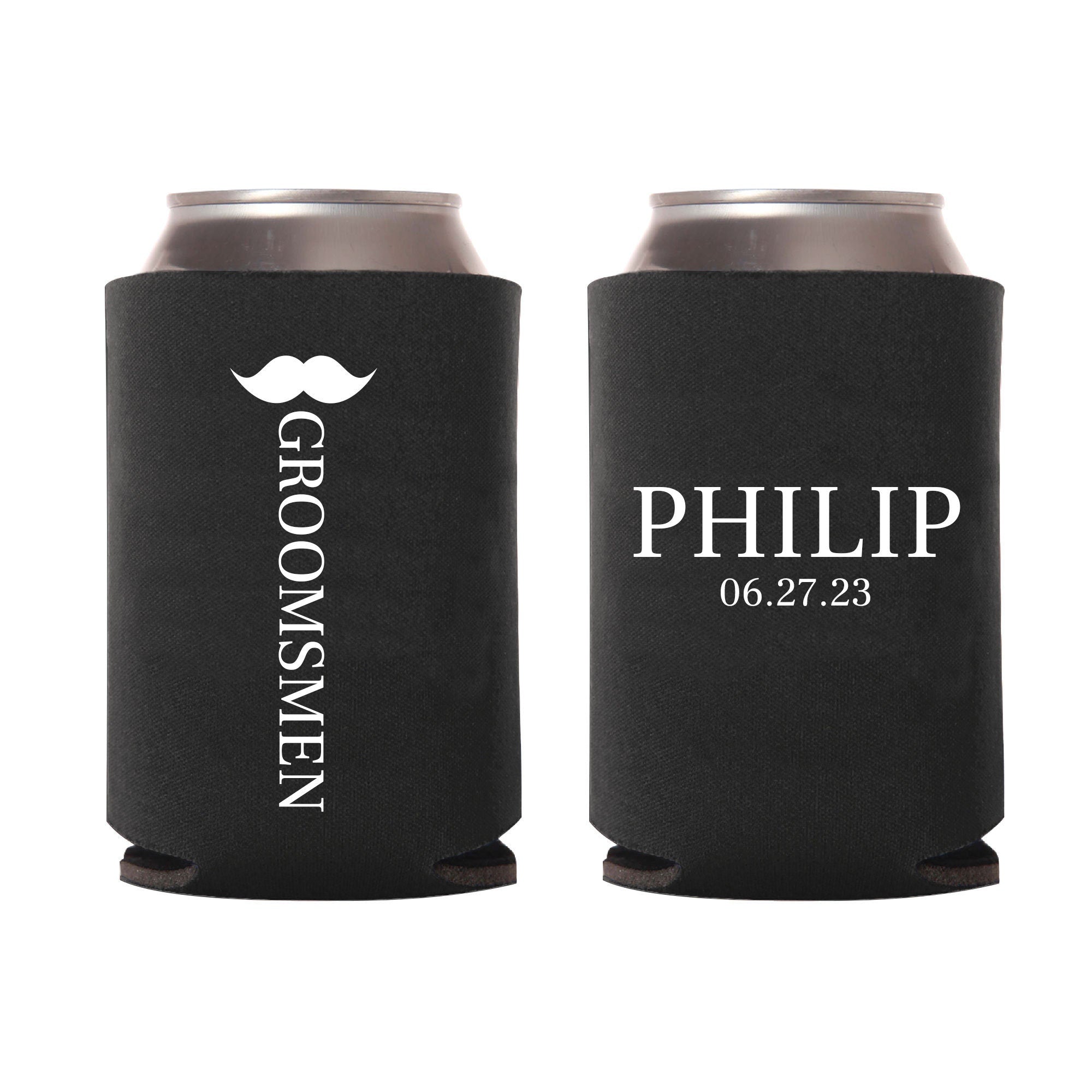 Custom Groomsmen Beer Hugger Proposal Gift (164) – PrettyRobes.com